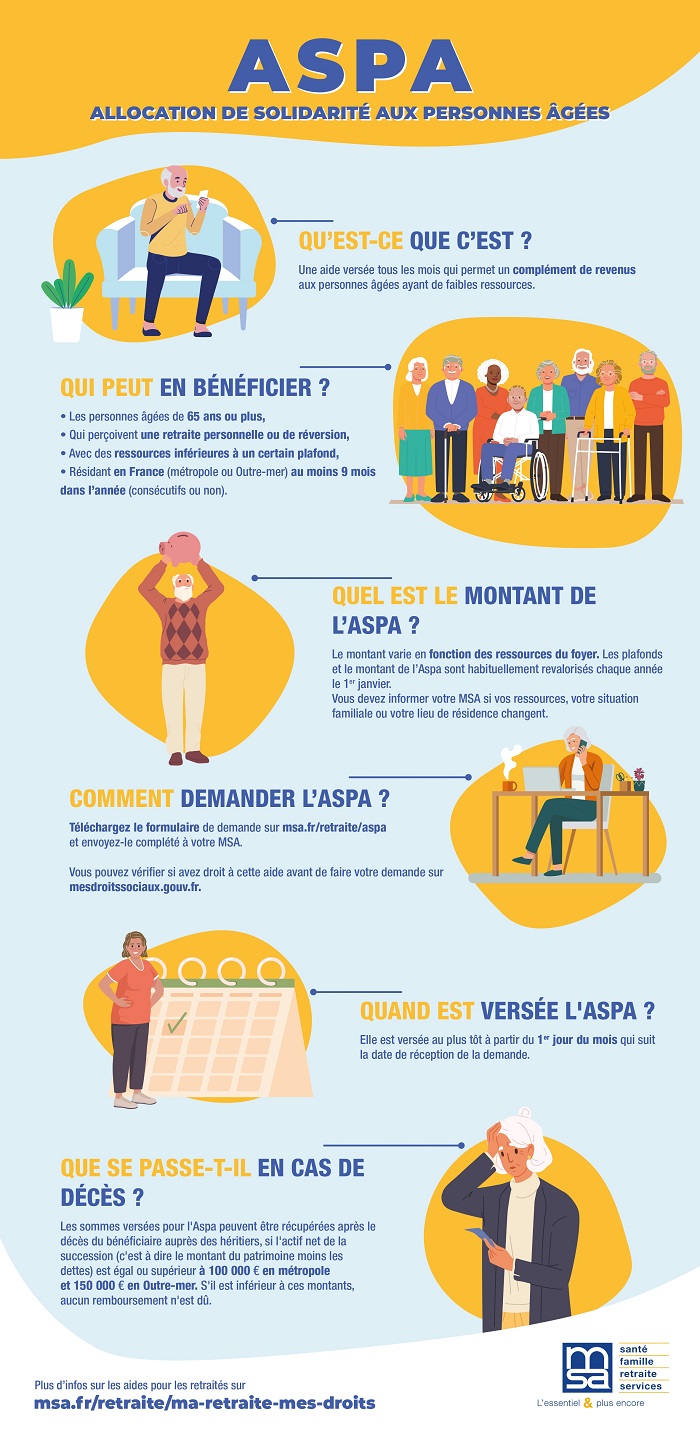 MSA - Retraite - L'allocation de solidarité aux personnes agées (ASPA ...